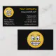 Grinning Face with Open Eyes Business Card | Zazzle