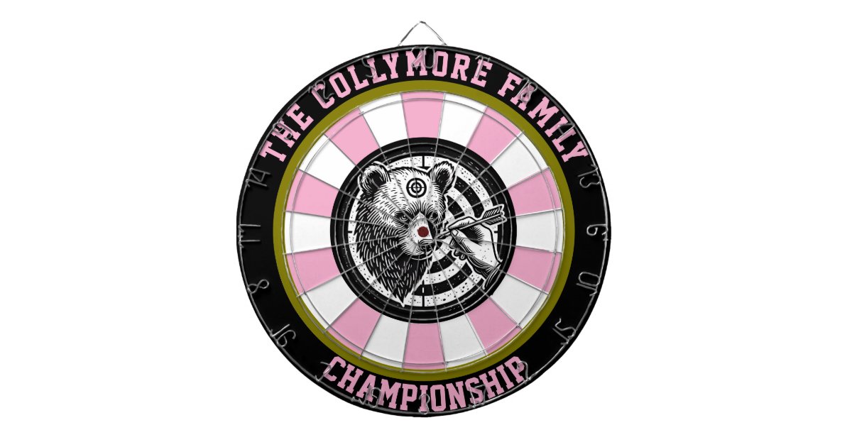 Grizzly Bear Forest Target Art Dart Board | Zazzle