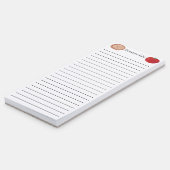 Grocery List Pizza and Tomato Lined Notepads | Zazzle