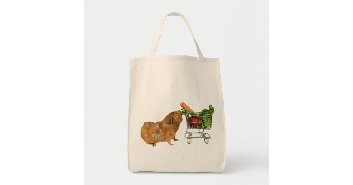Grocery Shopping Guinea Pig Tote Bag | Zazzle