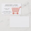Grocery Shopping Service Business Card | Zazzle