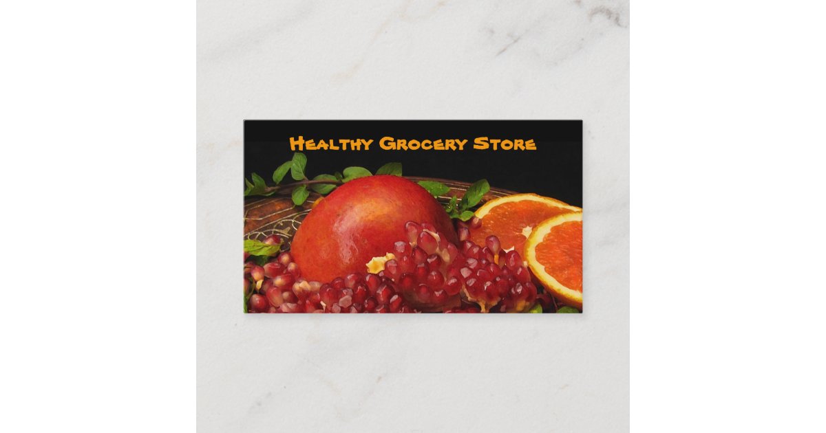 Grocery Store Business Card | Zazzle