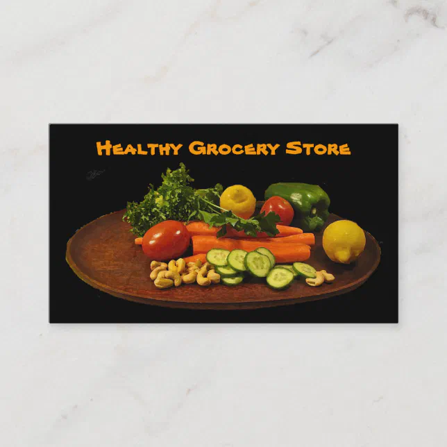Grocery Store Business Card | Zazzle