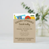 Grocery Store Food Market Grand Opening Postcard | Zazzle