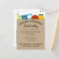Grocery Store Food Market Grand Opening Postcard | Zazzle