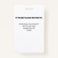 Grocery Store Supermarket Employee Photo ID Badge | Zazzle