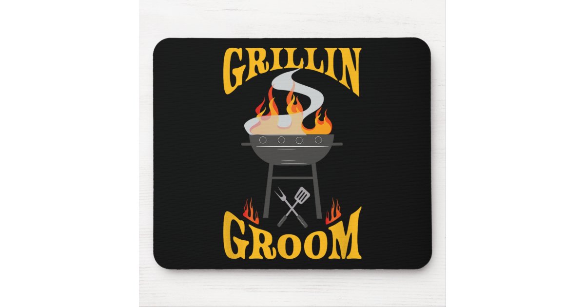 Groom Bbq Grill Smoker And Barbecue Chef Mouse Pad | Zazzle