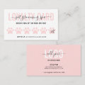 Groomer Loyalty Card Feminine Script Pet Salon | Zazzle