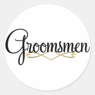 Groomsmen Stickers | Zazzle