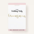 Groomsman Gold Wedding Party VIP Pass Badge | Zazzle
