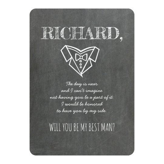 Groomsman or Best Man Proposal Invitation | Zazzle.com