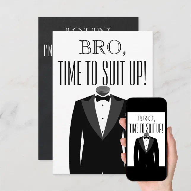 Groomsman or Best Man Proposal Invitation | Zazzle