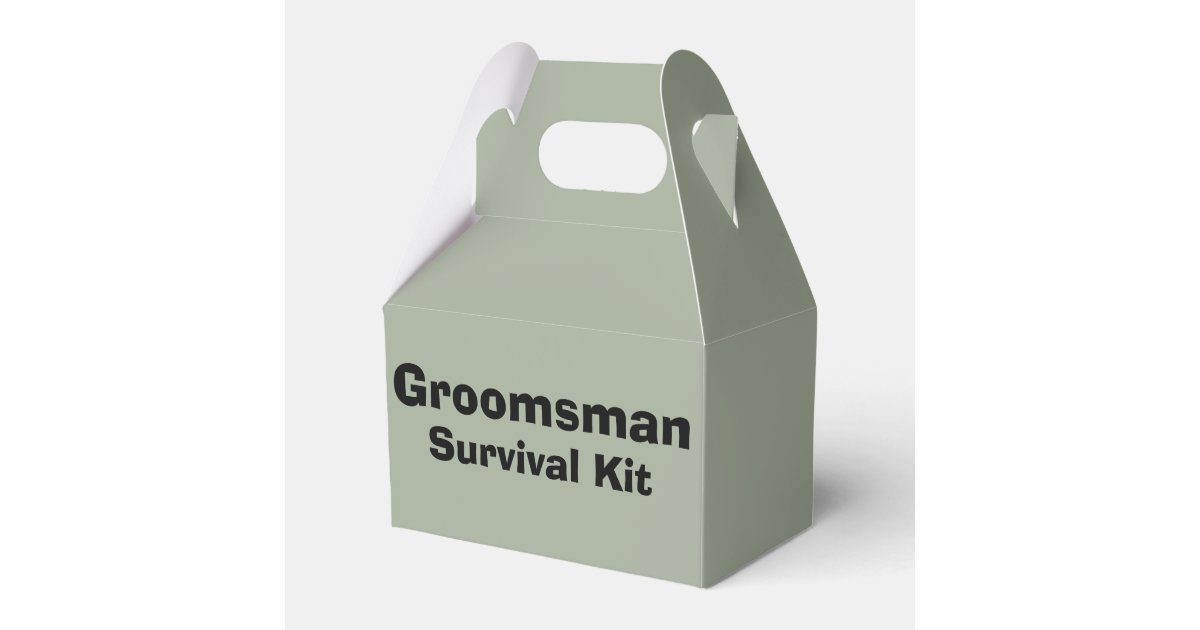 "Groomsman" Survival Kit Box | Zazzle