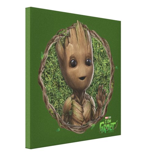 Groot Framed Badge Canvas Print | Zazzle