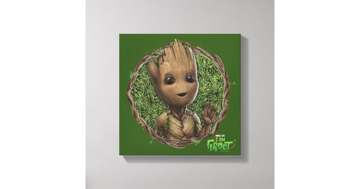 Groot Framed Badge Canvas Print | Zazzle