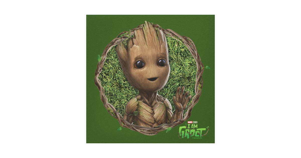 Groot Framed Badge Canvas Print | Zazzle