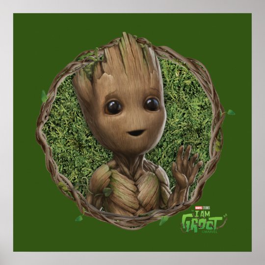 Groot Framed Badge Poster | Zazzle.com