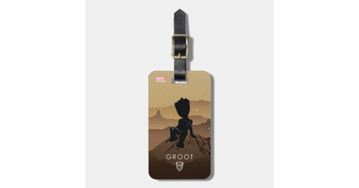 Groot Heroic Silhouette Luggage Tag | Zazzle