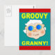 Groovey Granny Cartoon Postcard | Zazzle