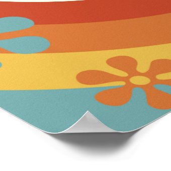 Groovy 60s Birthday Party Welcome Sign | Zazzle