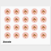 Groovy 70s Retro Classic Round Sticker | Zazzle
