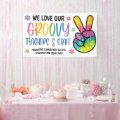 Groovy 70's Theme Teacher Appreciation Banner | Zazzle