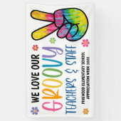 Groovy 70's Theme Teacher Appreciation Banner | Zazzle