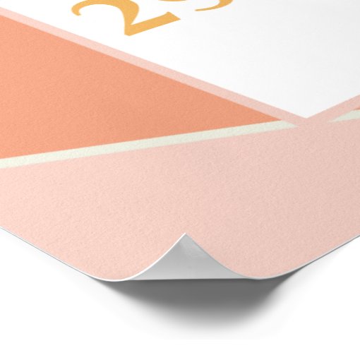 Groovy Baby Retro Sunshine Baby Shower Due Date Poster | Zazzle