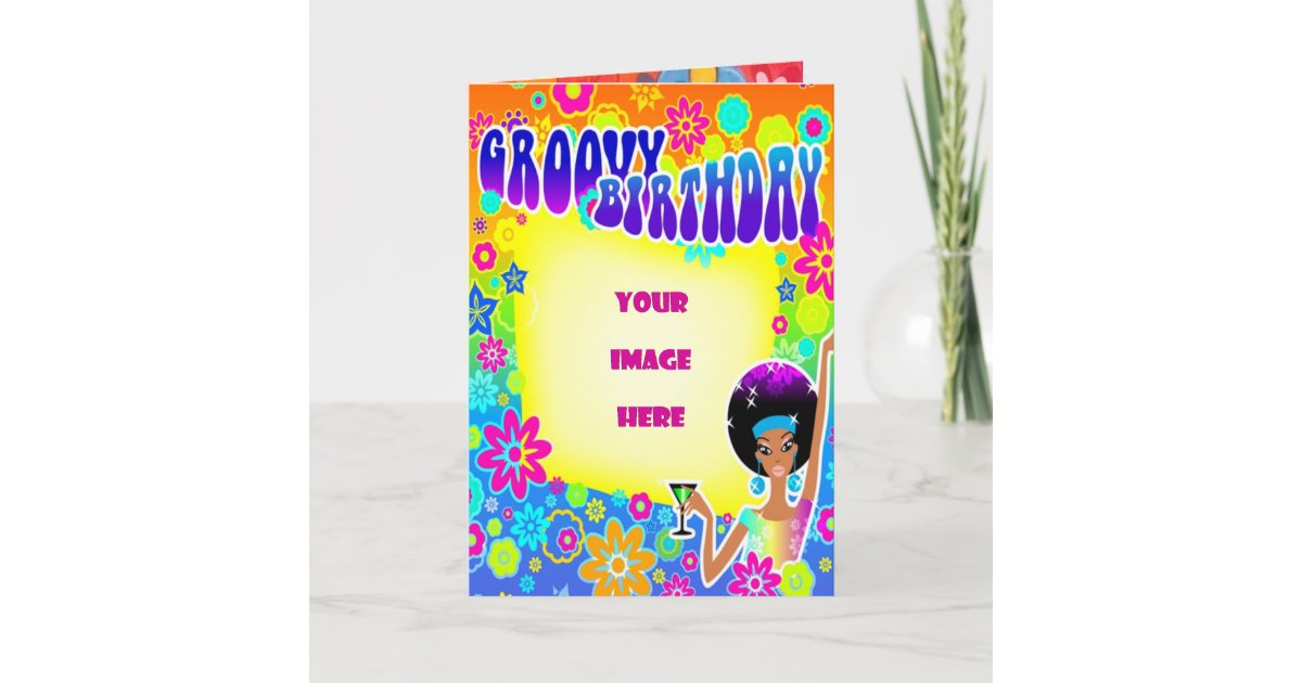 Groovy Birthday Card | Zazzle