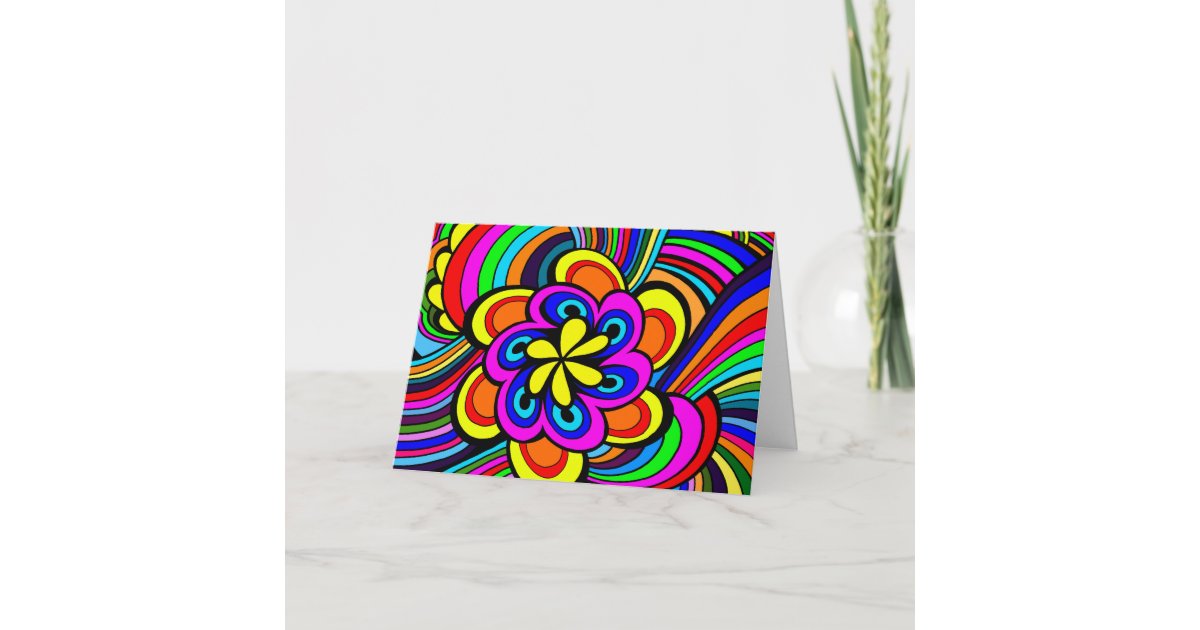 Groovy Birthday Card | Zazzle