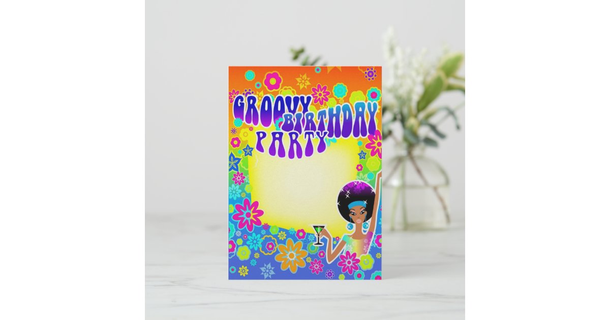 Groovy Birthday Card | Zazzle