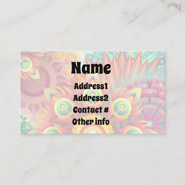 Groovy Business Card | Zazzle