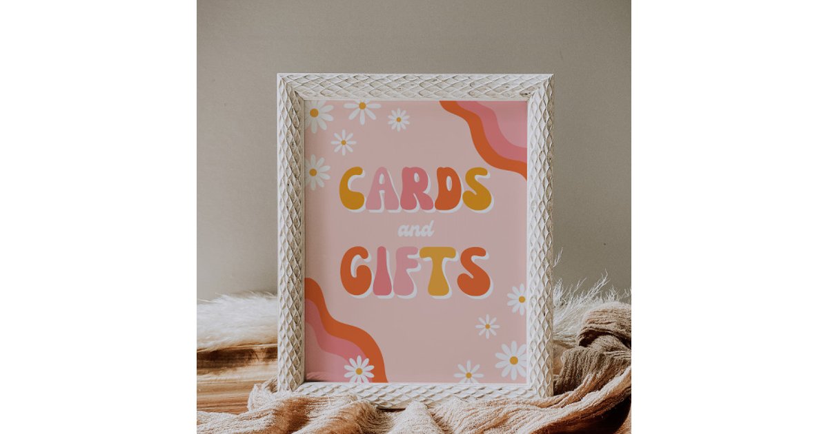 Groovy Cards & Gifts Sign | Groovy Sign | Zazzle