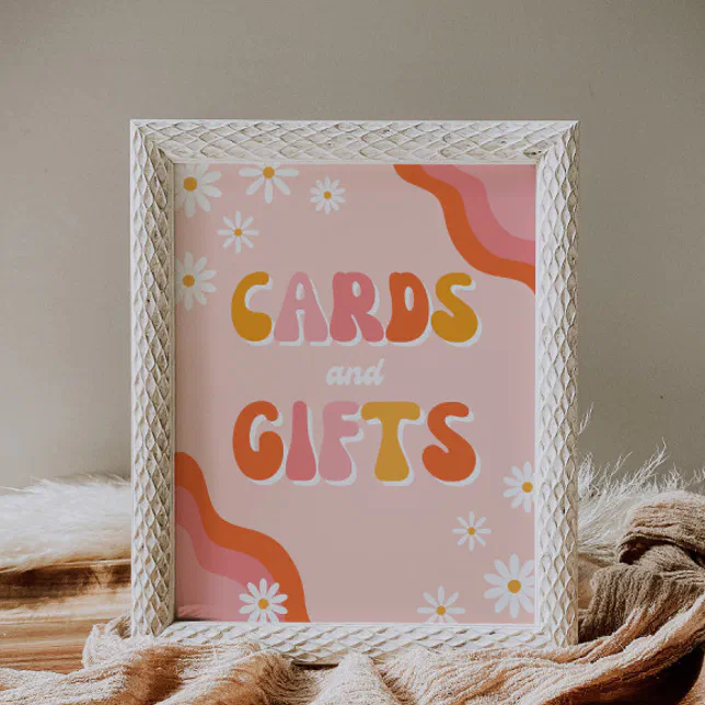 Groovy Cards & Gifts Sign | Groovy Sign | Zazzle