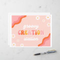 Groovy Creation Station Sign | Zazzle