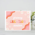 Groovy Creation Station Sign | Zazzle