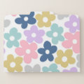 Groovy Daisy Flowers Retro Boho Floral File Folder | Zazzle