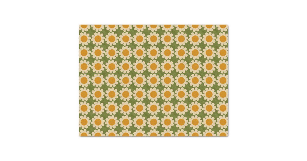 Groovy Daisy Spring Tissue Paper | Zazzle