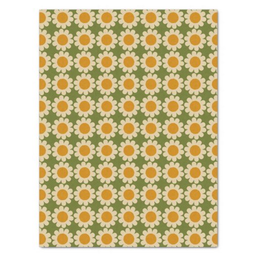 Groovy Daisy Spring Tissue Paper | Zazzle