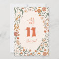 Groovy Florar Vintage Retro Wedding Table Numbers | Zazzle