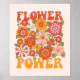Groovy Flower Power Graphic Poster | Zazzle