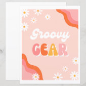 Groovy Gear Sign | Groovy Party Station Sign | Zazzle