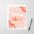 Groovy Gear Sign | Groovy Party Station Sign | Zazzle