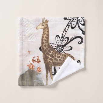 Groovy Giraffe Bath Towel Set | Zazzle