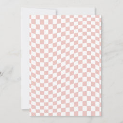 Groovy Girl Checkered Happy Face | Birthday Invitation | Zazzle