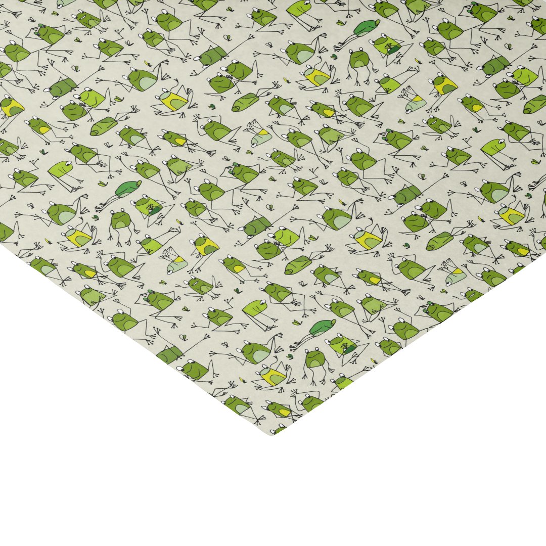 Groovy Green Frogs Hoppin Stick Frog Ribbit Tissue Paper | Zazzle