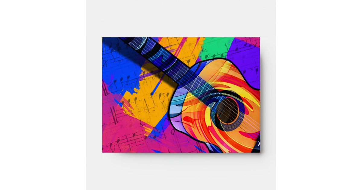 GROOVY GUITAR ENVELOPE | Zazzle