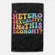 Groovy Hetero Heterosexuality In This Economy LGBT Garden Flag | Zazzle