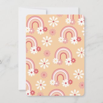 Groovy Hippie floral Birthday Party Invitation | Zazzle
