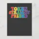 Groovy LGBT Pride Token Straight Friend Invitation Postcard | Zazzle